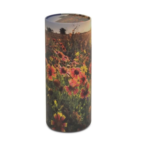 Flowers Cylinder Urn